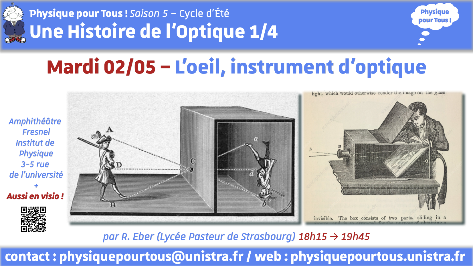 Saison 5 - Cycle d'Eté - Une histoire de l'Optique - Physique pour Tous